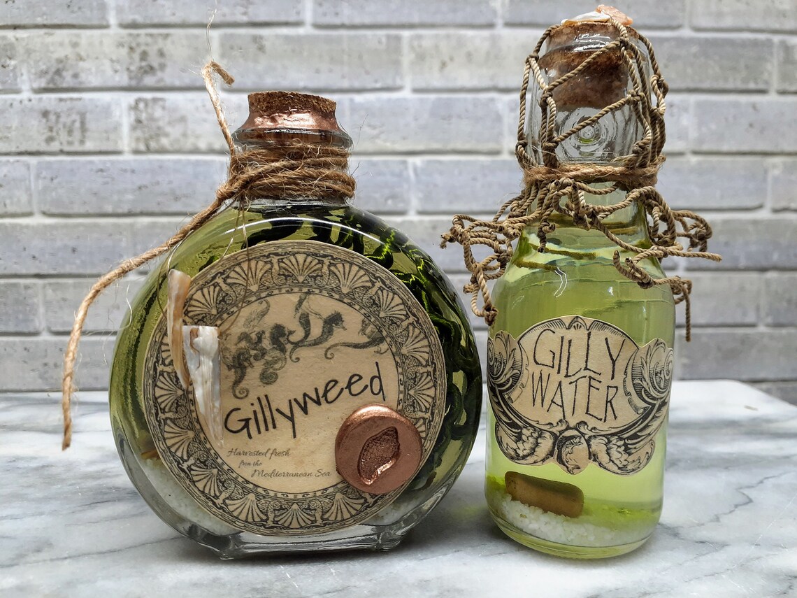 Gilly Water Magical Gillywater Herbology Potion Bottle - Etsy