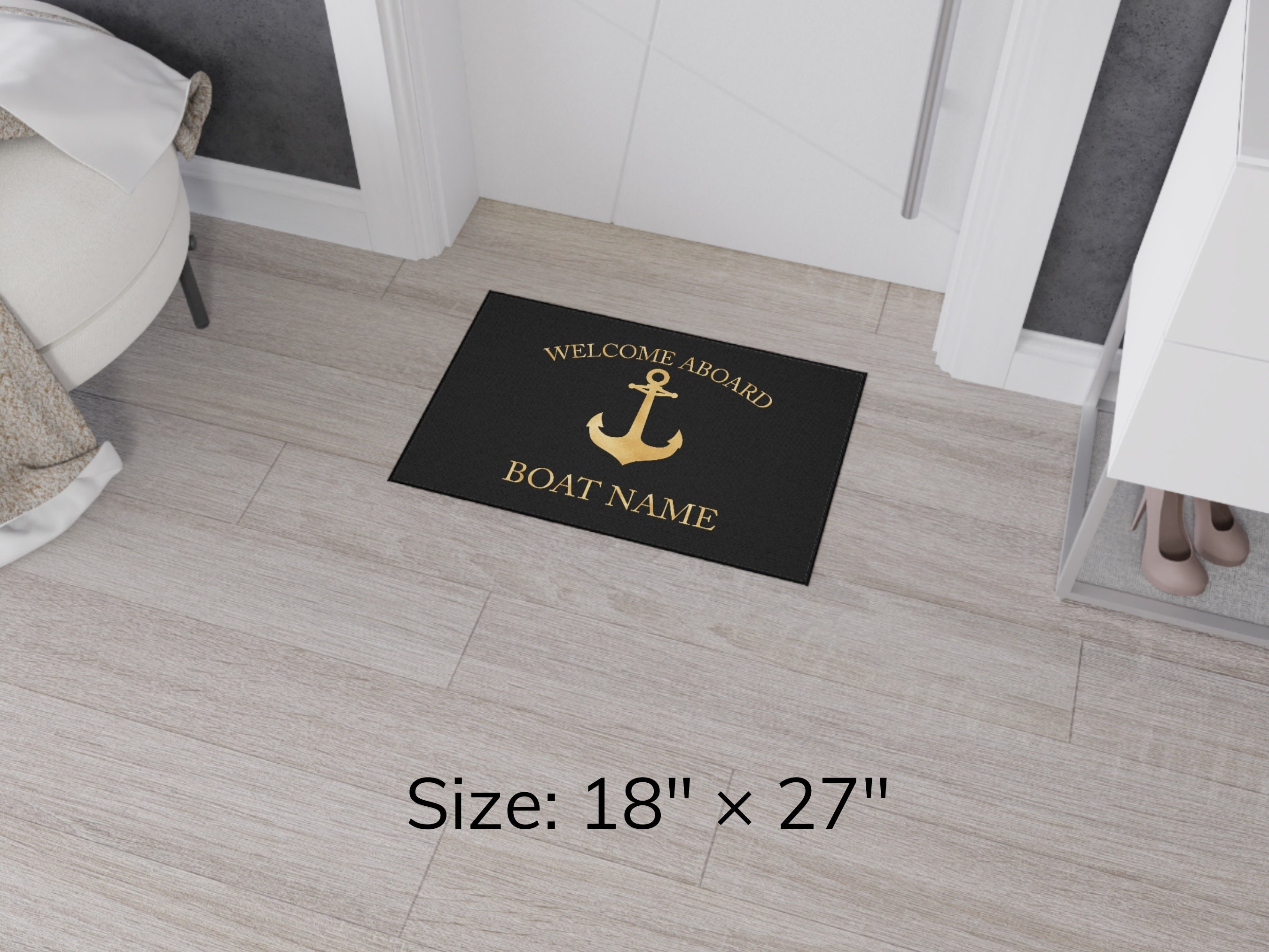 Boat Owner Heavy Duty Floor Mat, Boat Welcome Mat, Boating Floor Mat ...