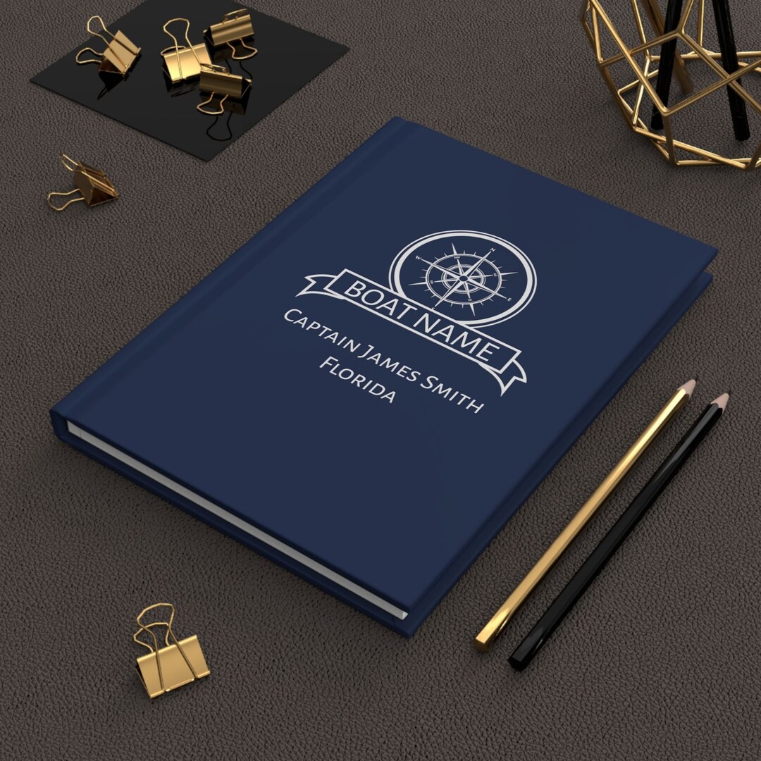 Personalized Boat Owner Journal for Captain's Log Book, Guest Book or ...
