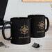 Personalized Mug With Nautical Compass, Captain Mug, Boat Owner Mug ...