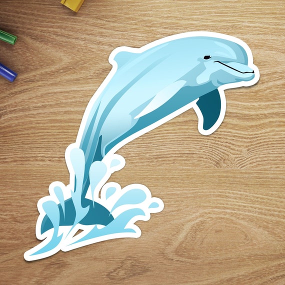 Dolphin Sticker Dolphin Indoor Sticker Nautical Sticker - Etsy