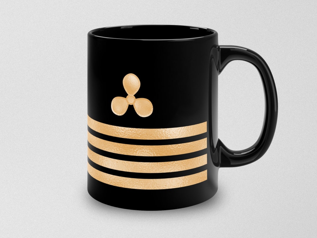 Personalized Mug With Ship Engineer Insignia or Epaulette, Ship ...