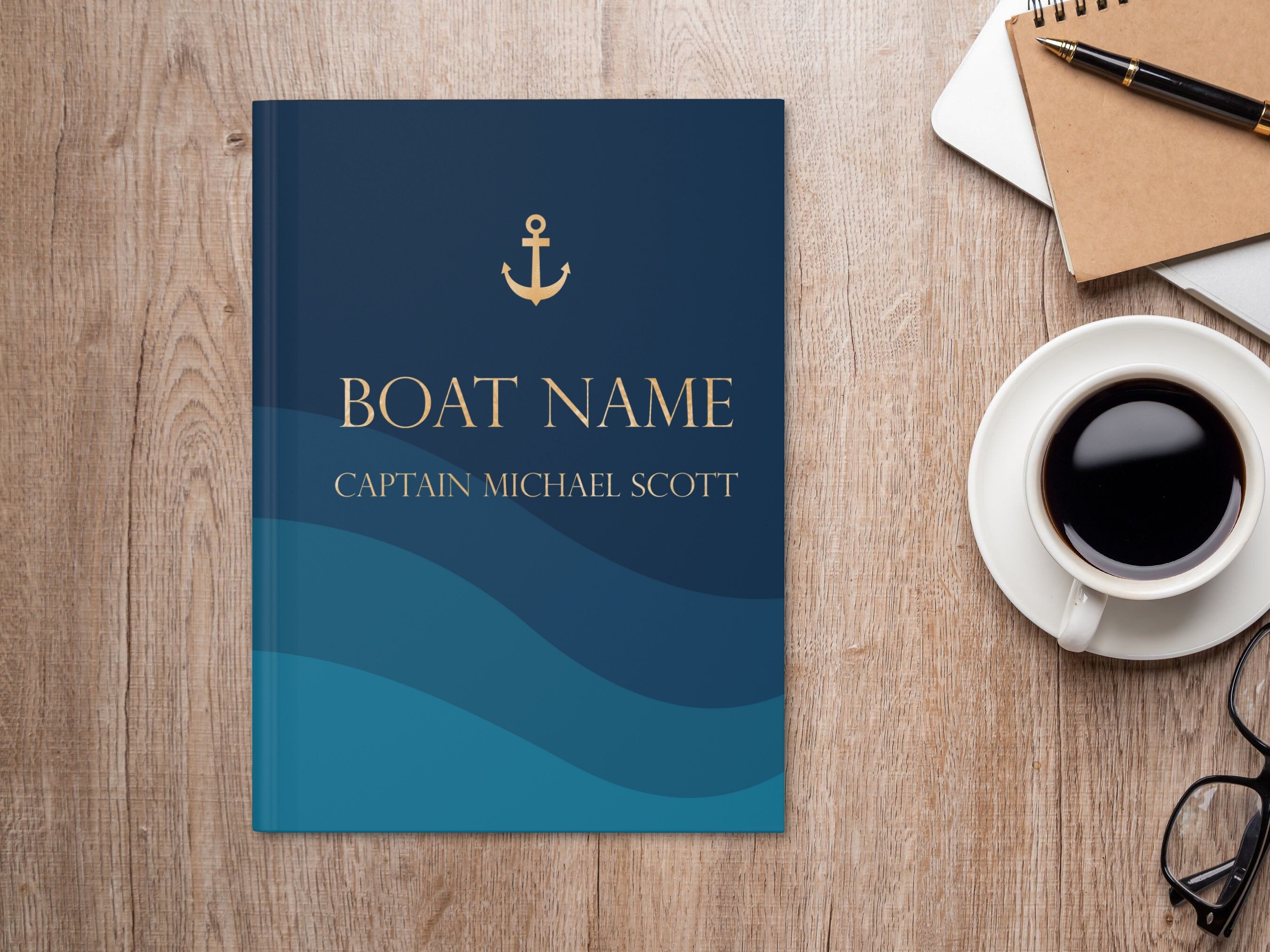 Boat Log Book, Boat Owner Log Book, Captain's Log, Boat Guest Book ...