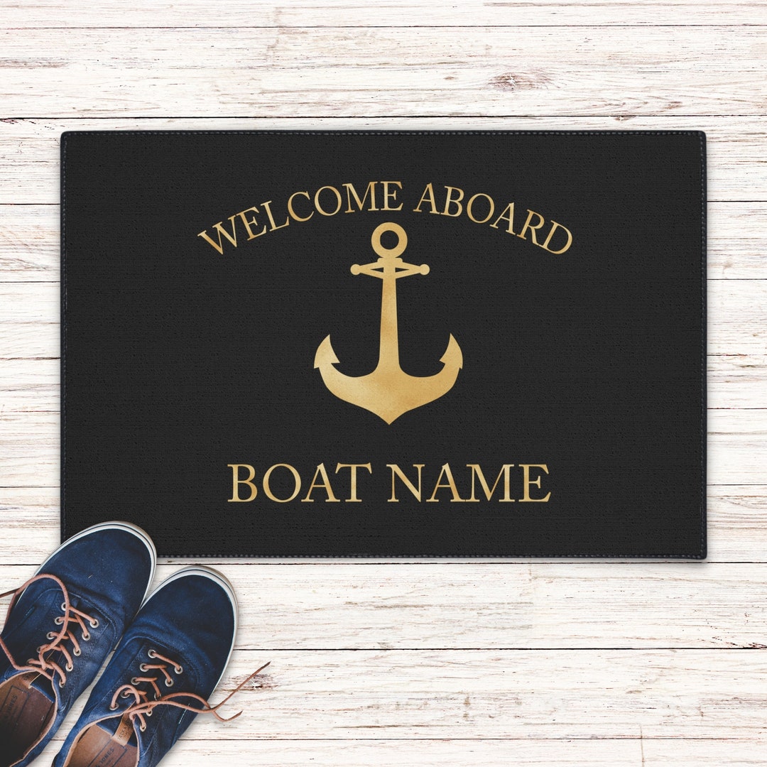 Boat Owner Heavy Duty Floor Mat, Boat Welcome Mat, Boating Floor Mat ...