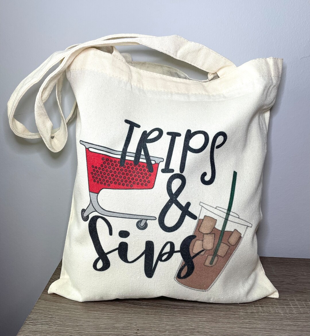 Trips & Sips Tote Bag - Etsy