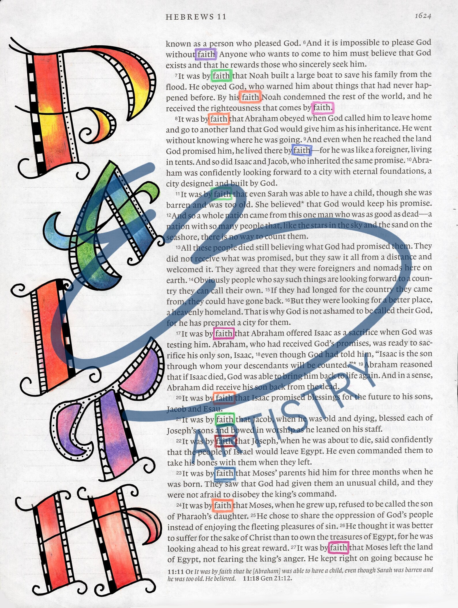 Christian Artwork Bible Journaling Fine Art Digital - Etsy