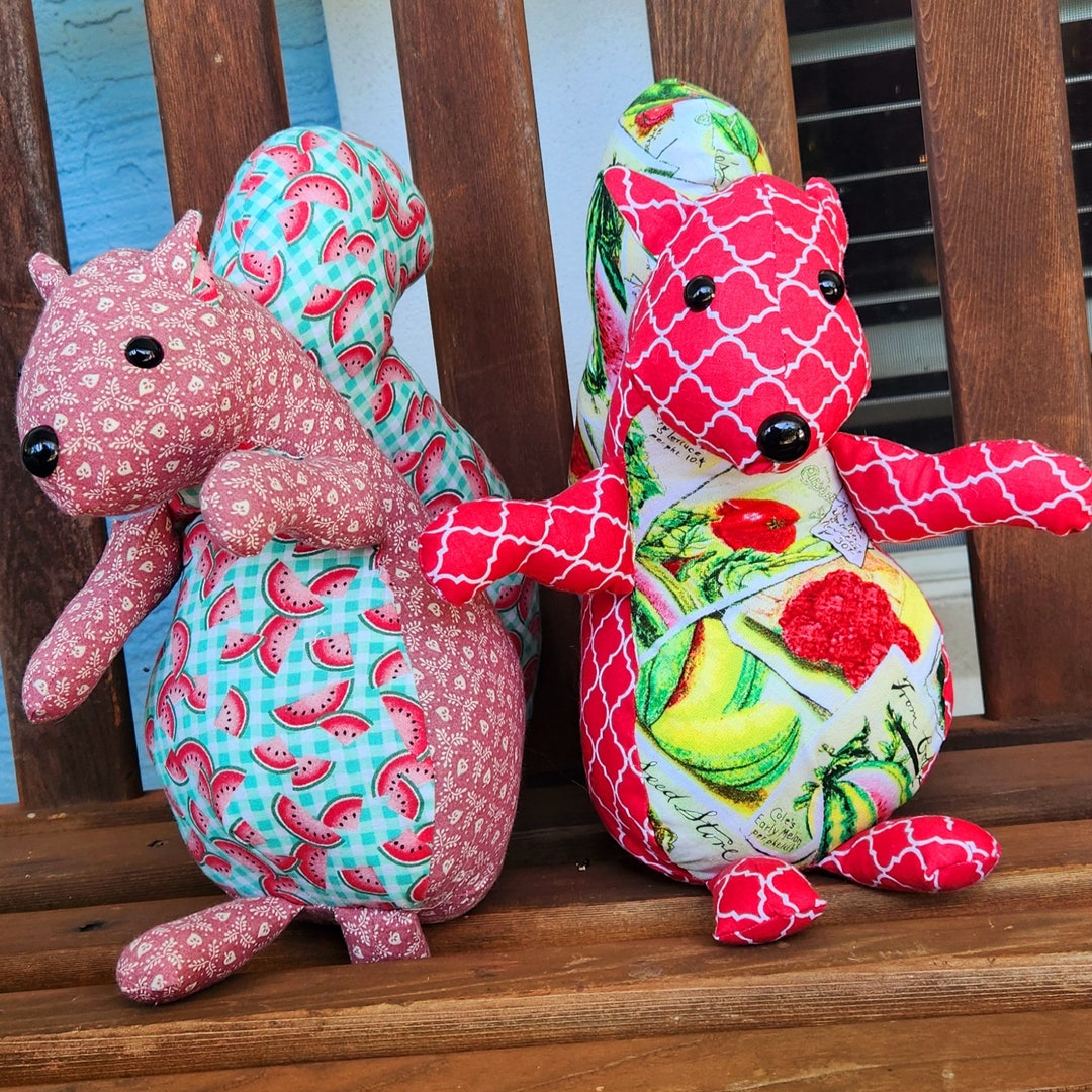 Watermelon and Pink or Seeds and Red Squirrels - Etsy