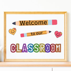 Welcome to Our Classroom Png, Classroom Decor Png, Welcome Sign for ...