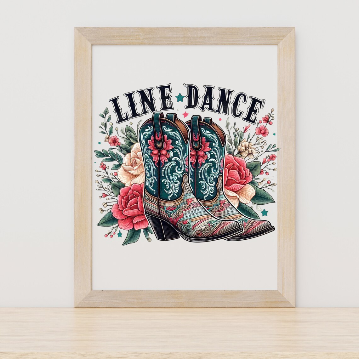 Line Dance PNG File, Line Dancer Png, Western Design, Cowgirl Boots ...