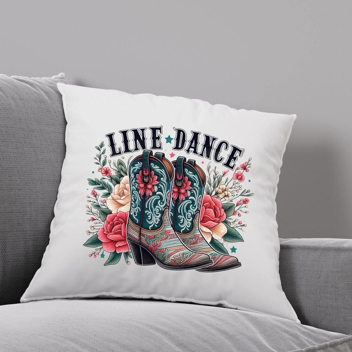 Line Dance PNG File, Line Dancer Png, Western Design, Cowgirl Boots ...