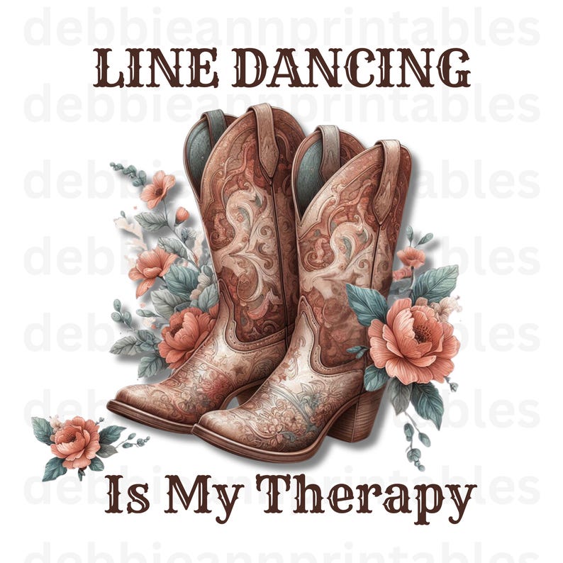 Line Dance Png, Line Dancing is My Therapy Png, Country Dance Png ...