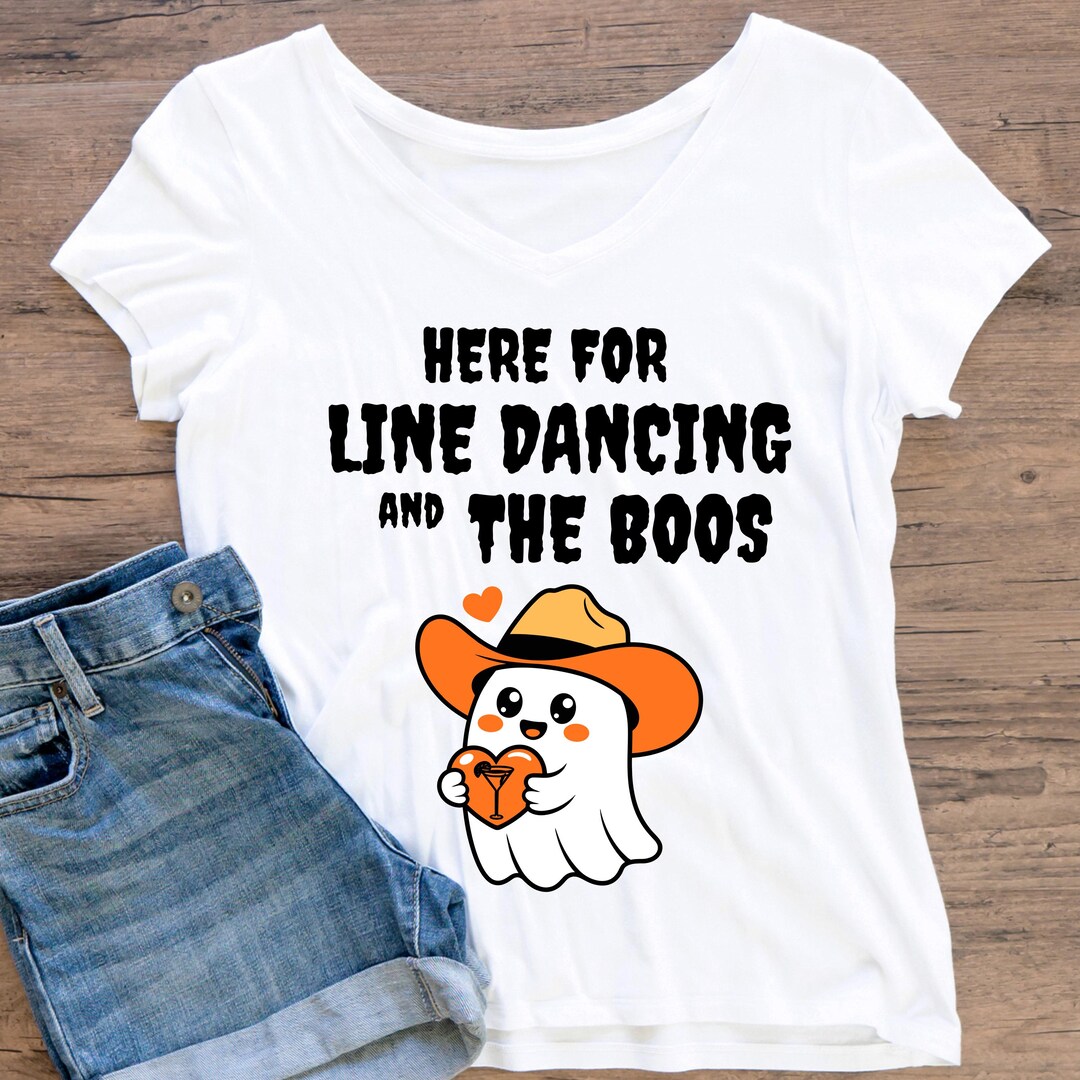 Here for Line Dancing and the Boos PNG, Line Dancing Png, Halloween ...