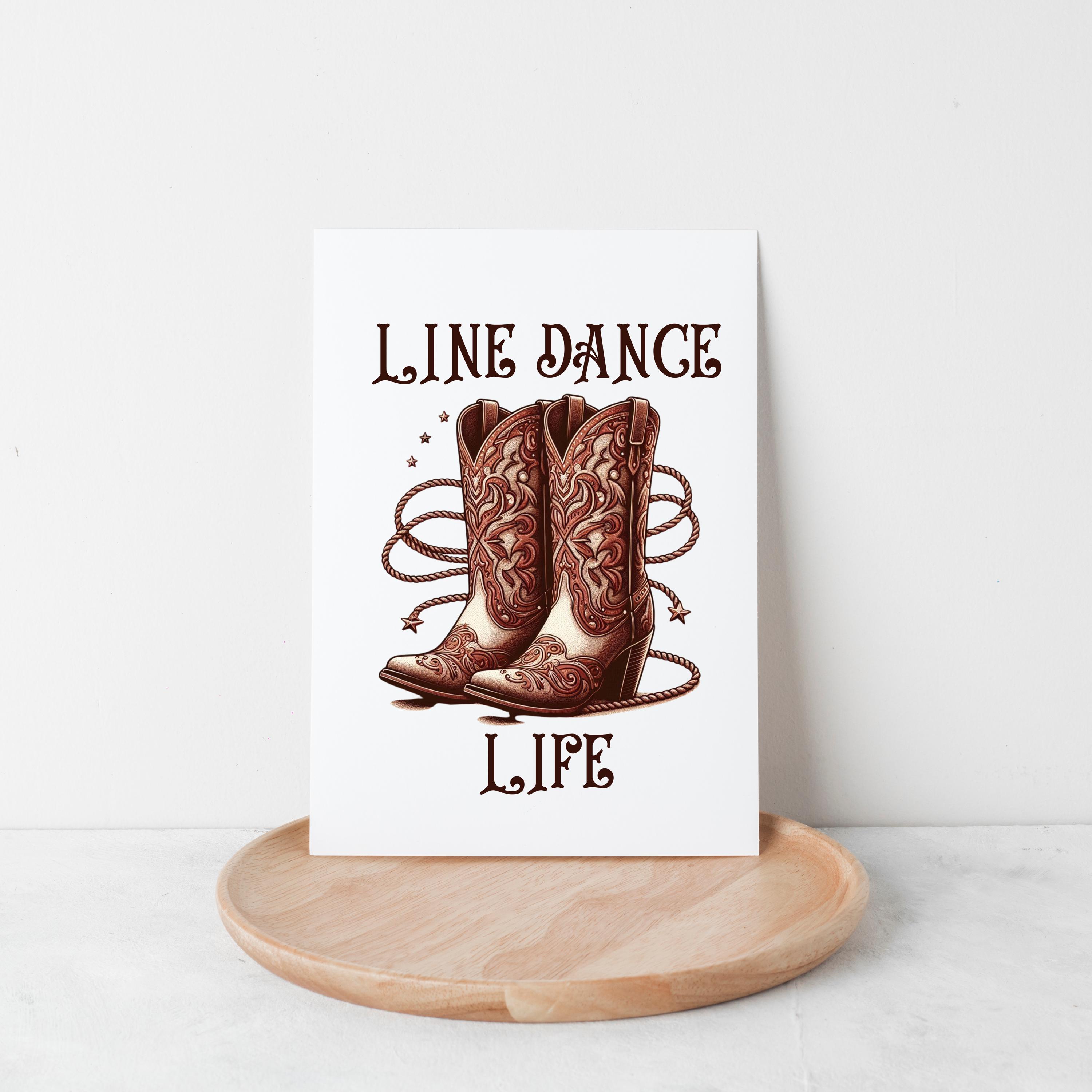 Line Dancing PNG, Line Dance Life Png, Western Design, Country Girl ...