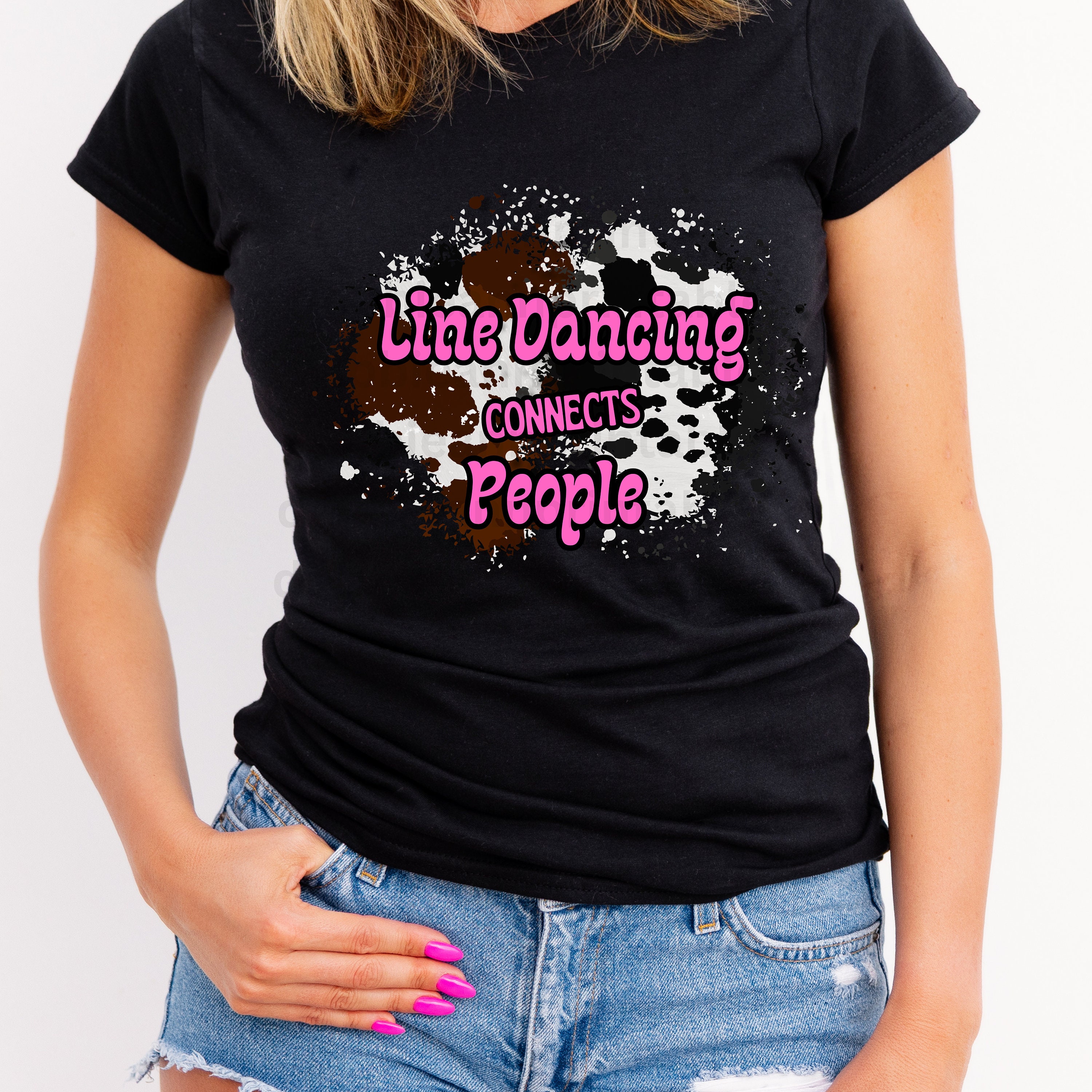 Line Dancing Connects People PNG, Western Design, Country Girl, Line ...