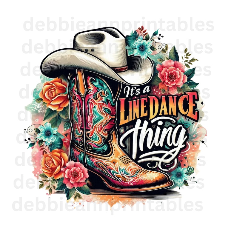 Line Dance Png, It's A Line Dance Thing, Line Dancer Png, Western ...