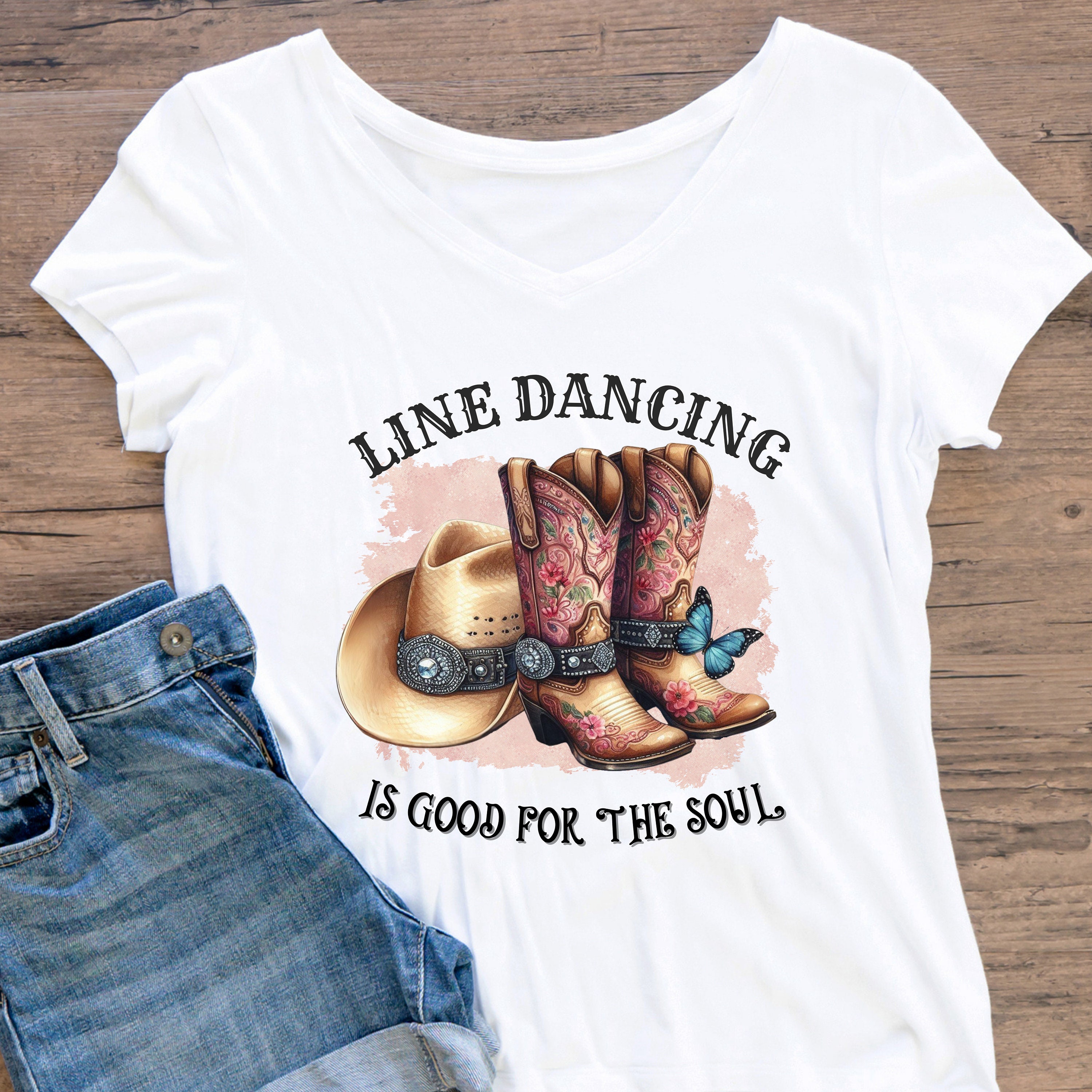 Line Dancing is Good for the Soul PNG, Line Dance Png, Western Design ...