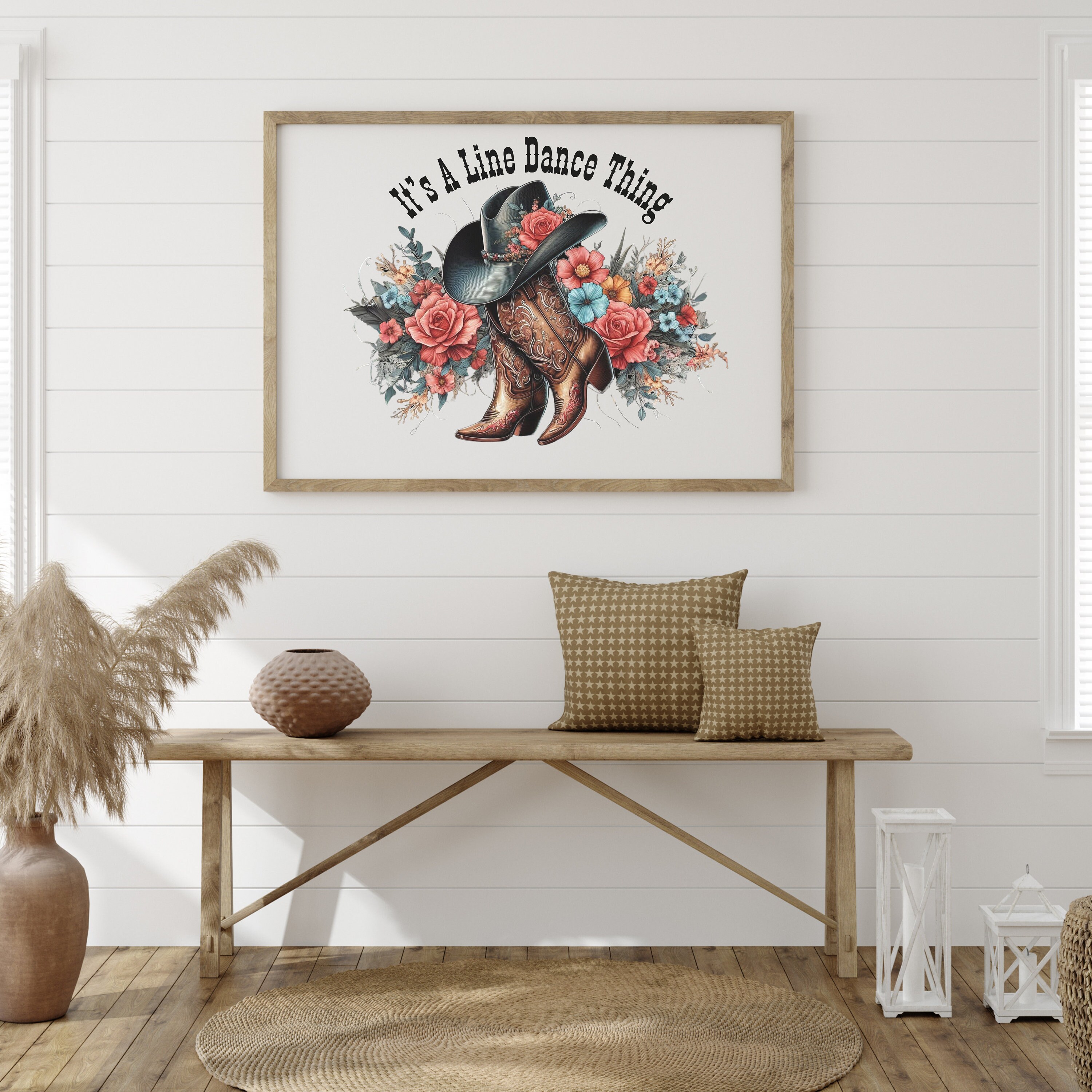 Line Dance Png, It's A Line Dance Thing Png, Western Design, Country ...