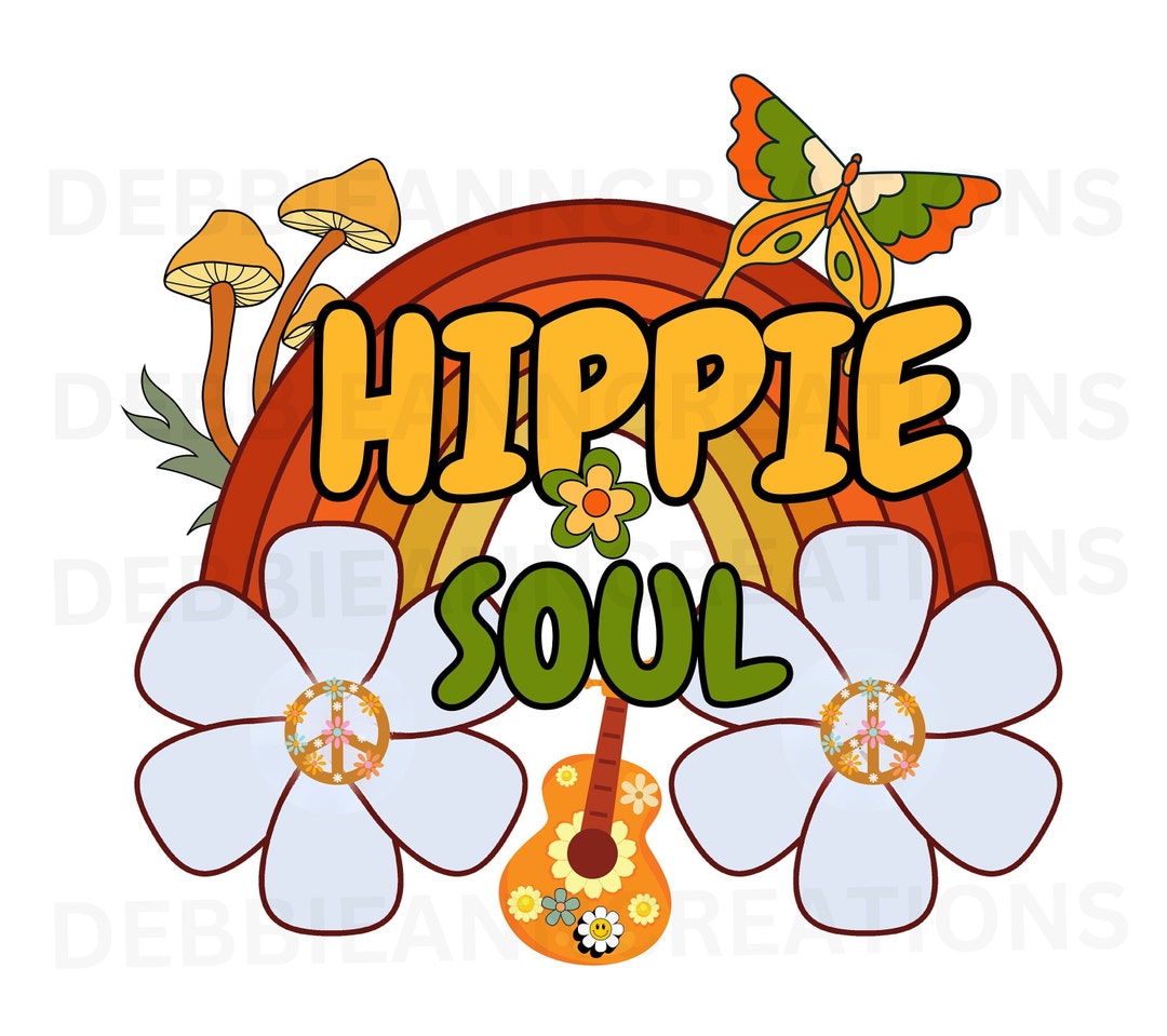 Hippie Soul Png, Hippie Vibes, Hippie Png Design, Sublimation Design ...