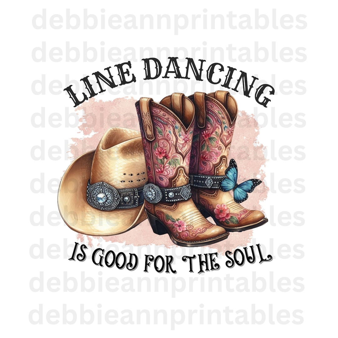 Line Dancing is Good for the Soul PNG, Line Dance Png, Western Design ...