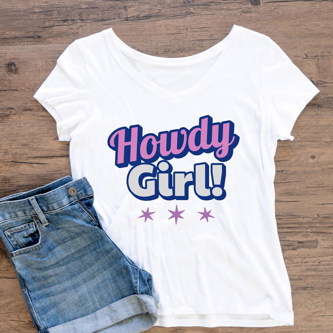Howdy Girl! PNG, Western Design Png, Howdy T-shirt Graphic, Line Dance ...