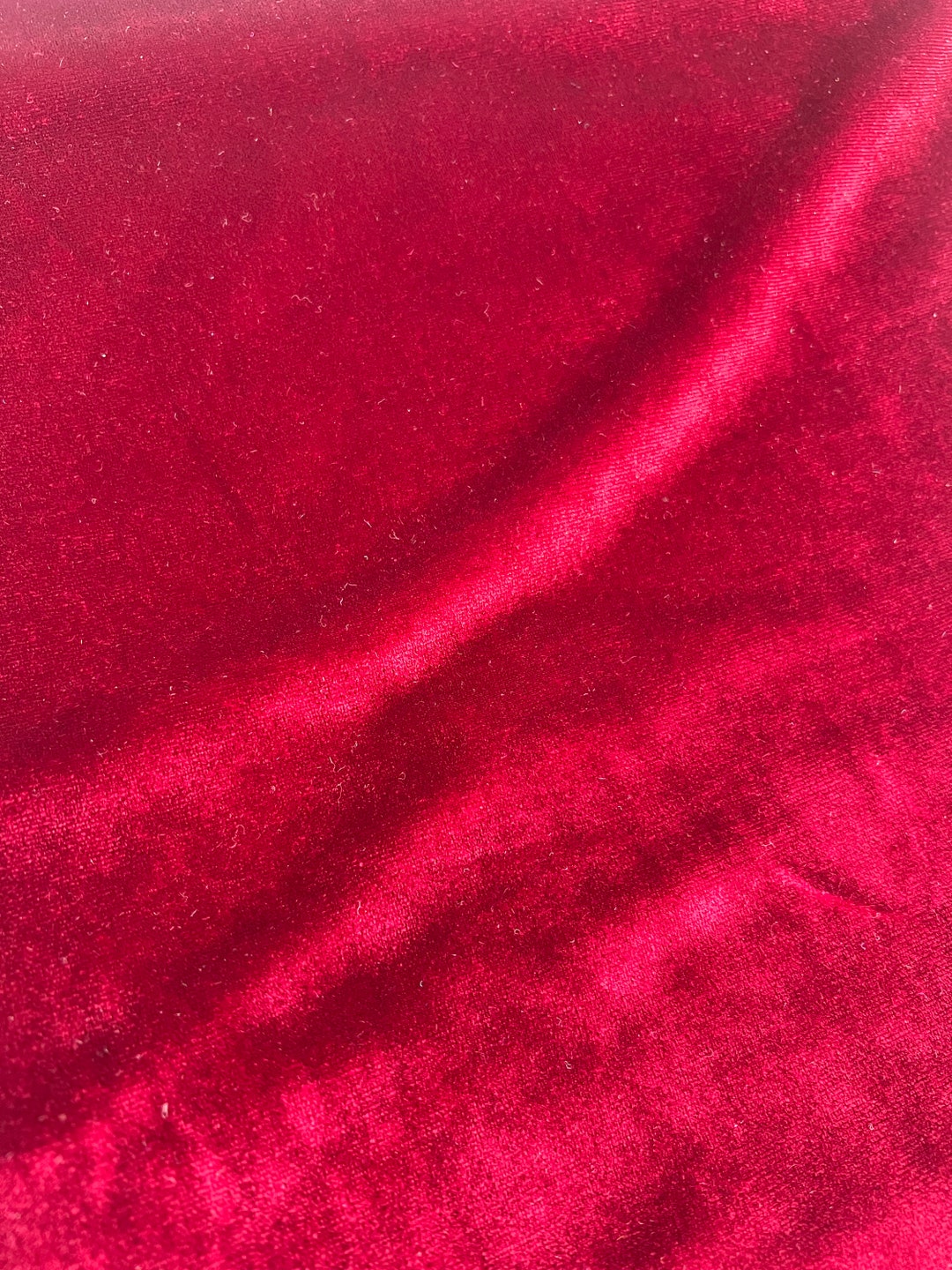 Wine Red Velvet Stretch Fabric per Metre - Etsy