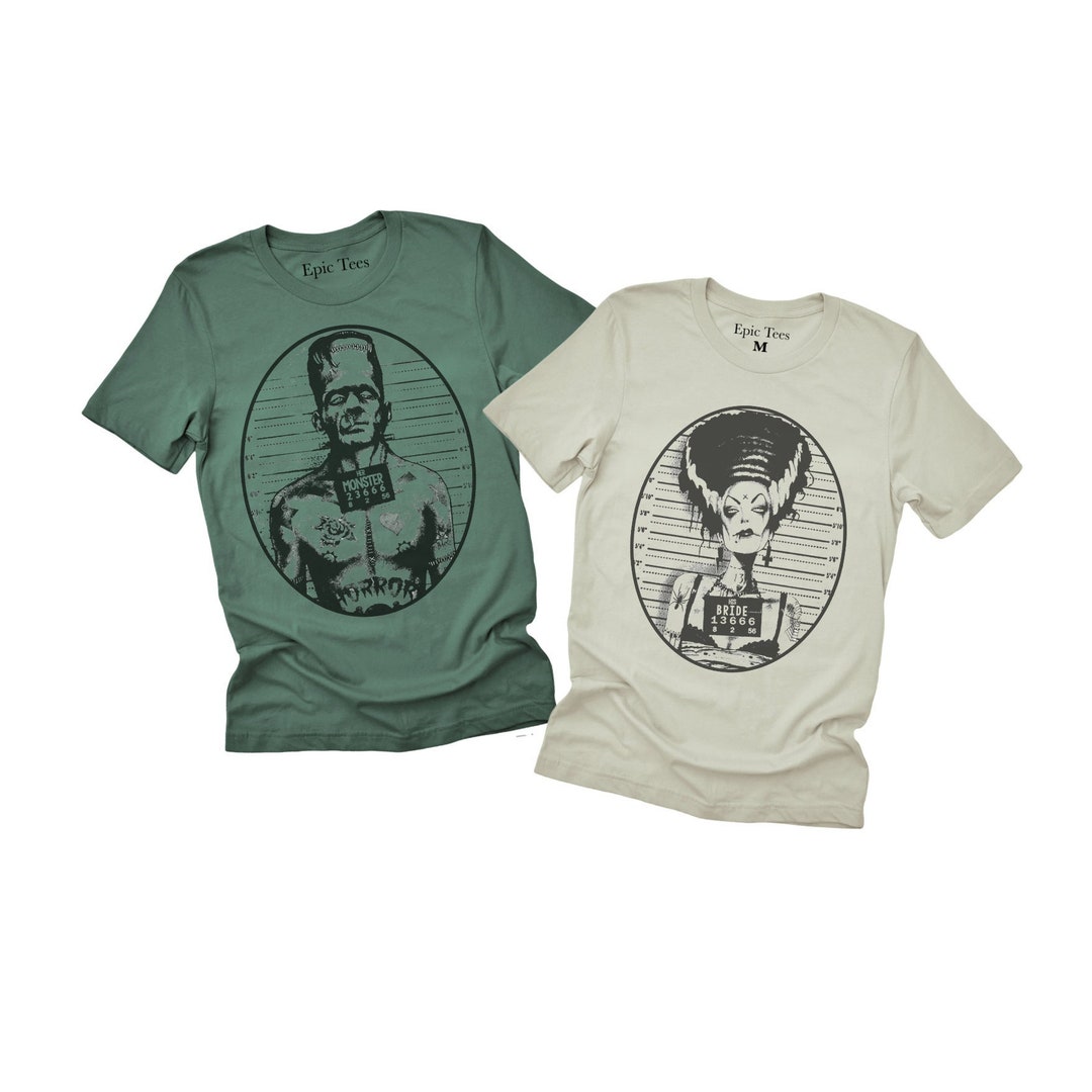 Bride and Monster Couples Shirt, Frankenstein and Bride, Trendy ...