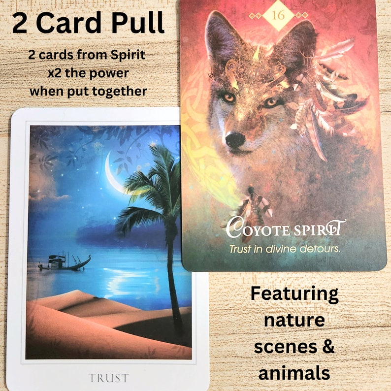 Nature's Embrace Oracle Reading - 24 HOUR Delivery- Intuitive 2 CARD ...