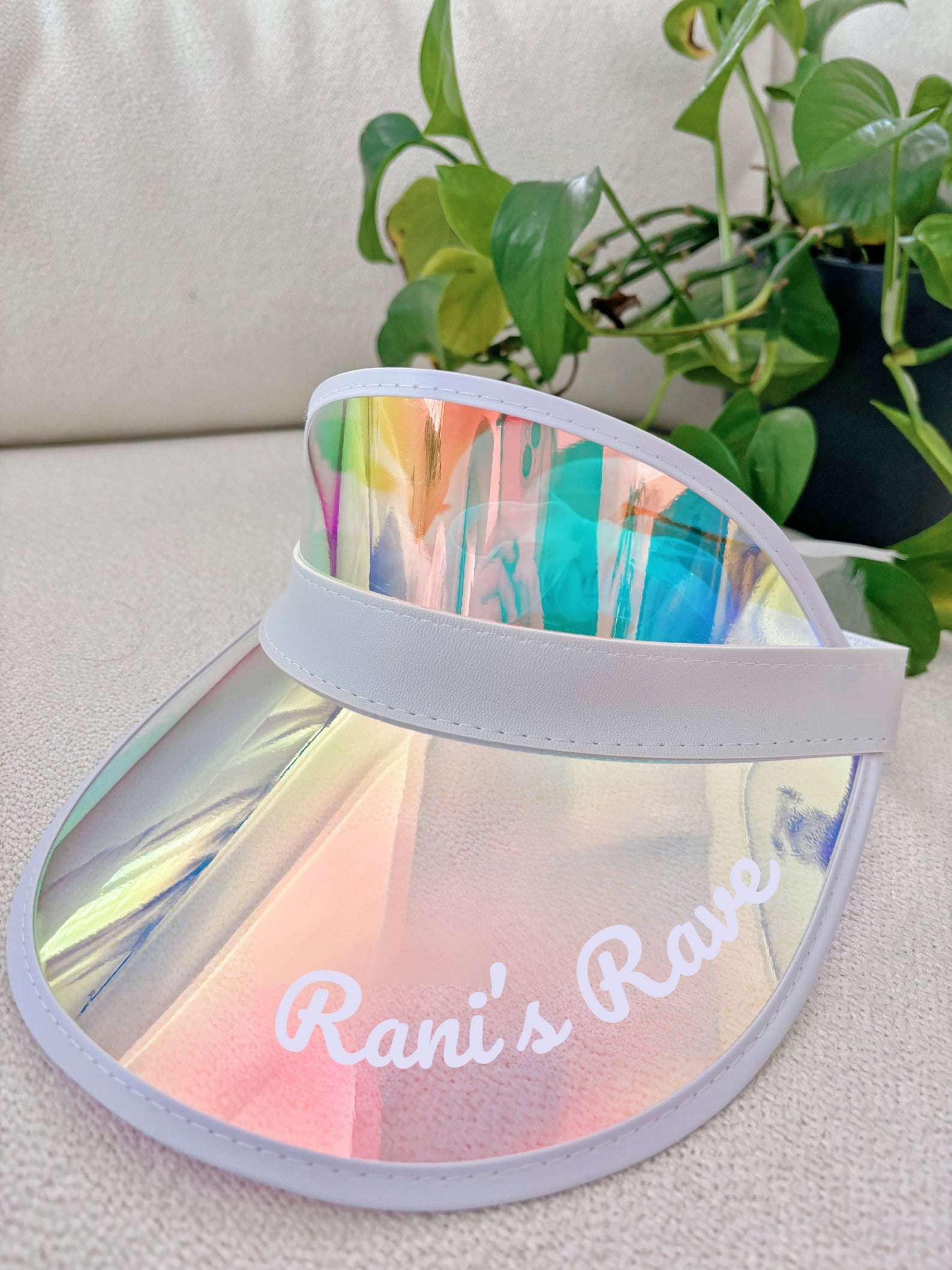 Bachelorette Visors Personalized, Holographic Pink Bride Visors, Party ...