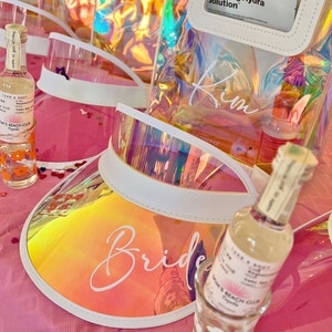 Personalized Holographic Visors, Beach Bachelorette Gifts, Pool Party ...