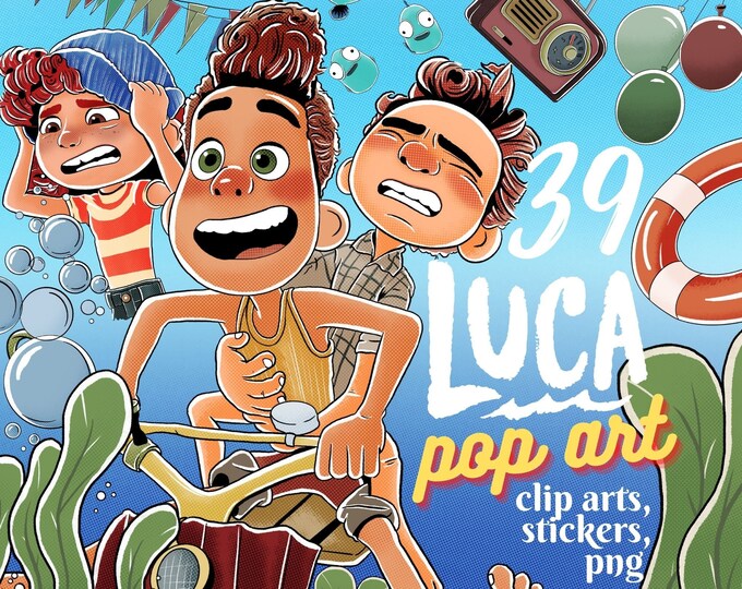 39 Luca Handmade Clip Art Stickers Digital Download, Printable PNG ...