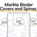 Editable Marble Binder Covers & Spines | Printable | Teacher Binders ...
