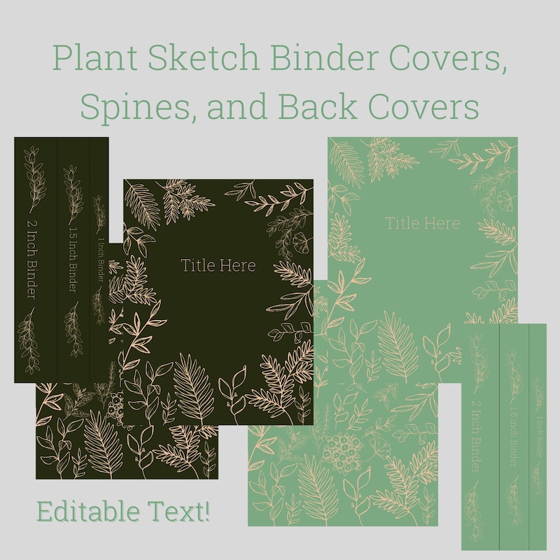 Binder Covers Printable - Etsy