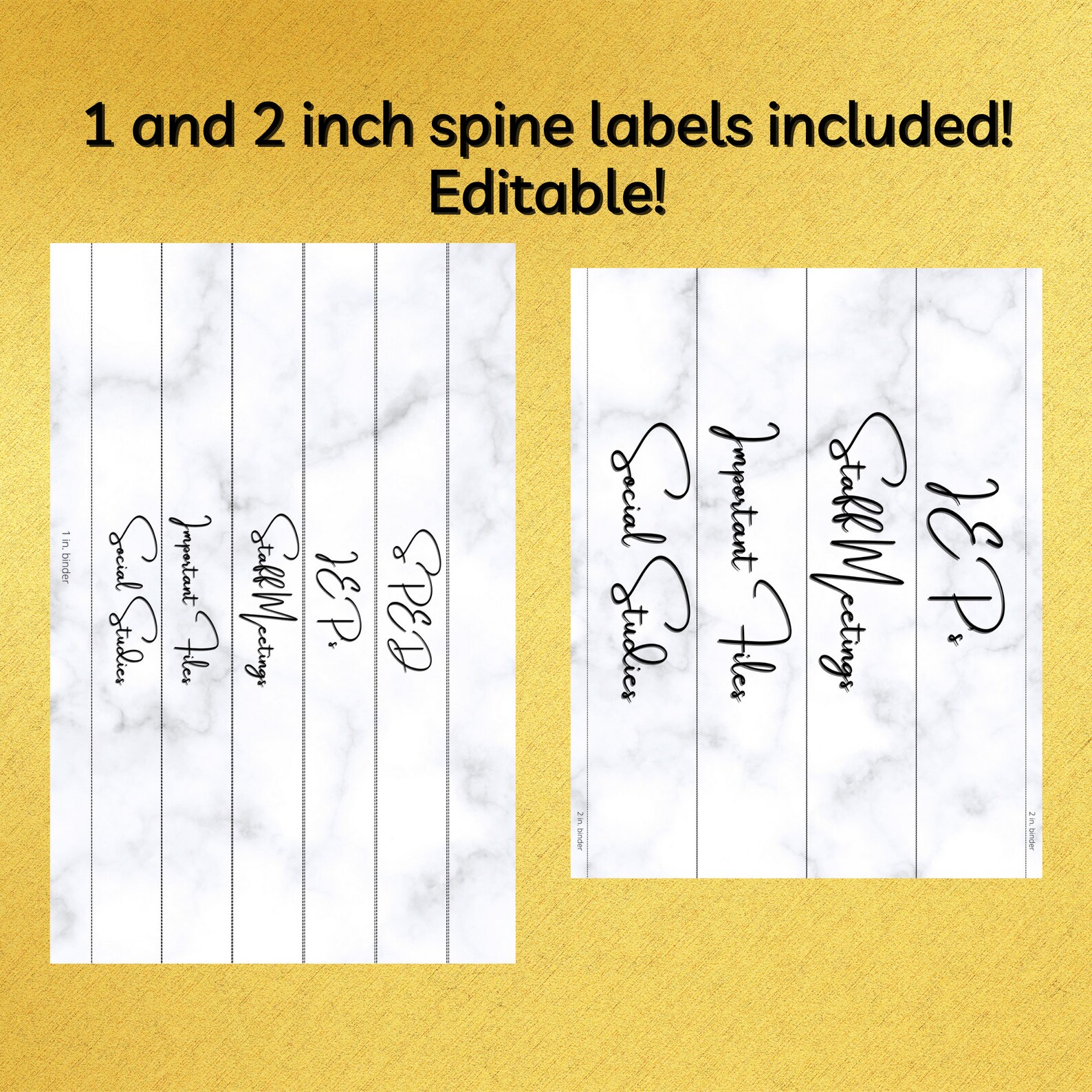 Editable Marble Binder Covers & Spines | Printable | Teacher Binders ...