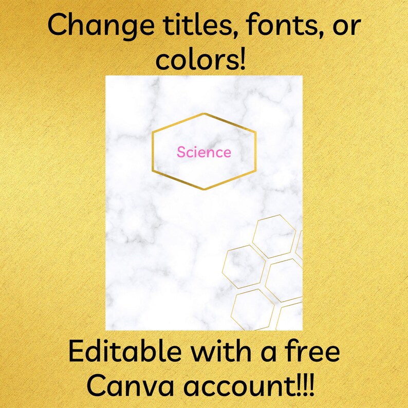 Editable Marble Binder Covers & Spines | Printable | Teacher Binders ...