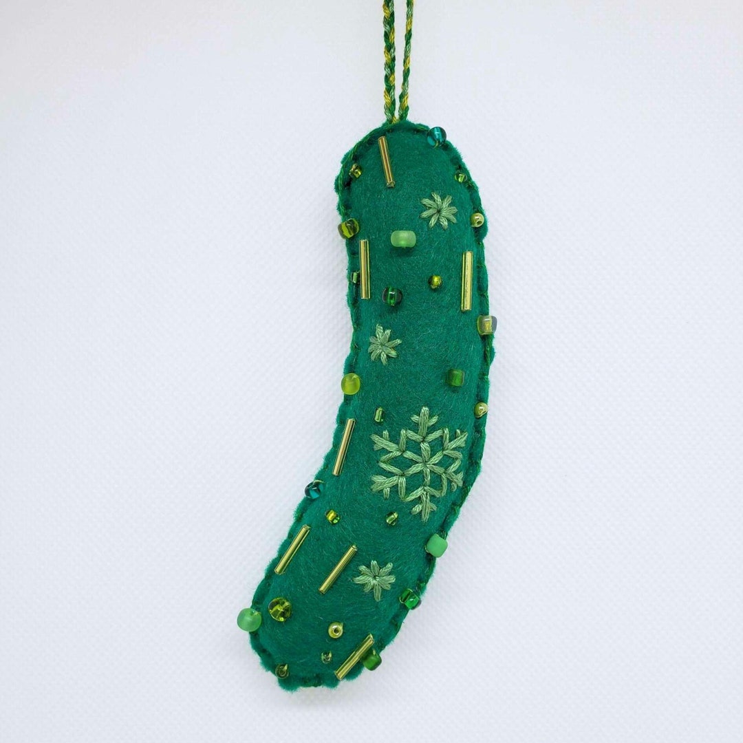 Felt Christmas Pickle Ornament-christmas Pickle Tradition-handmade ...