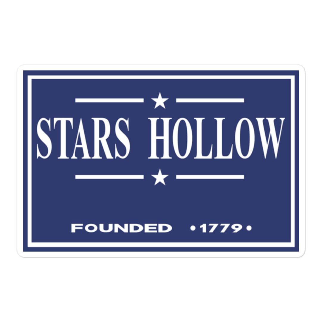 Stars Hollow Town Sign Sticker - Etsy