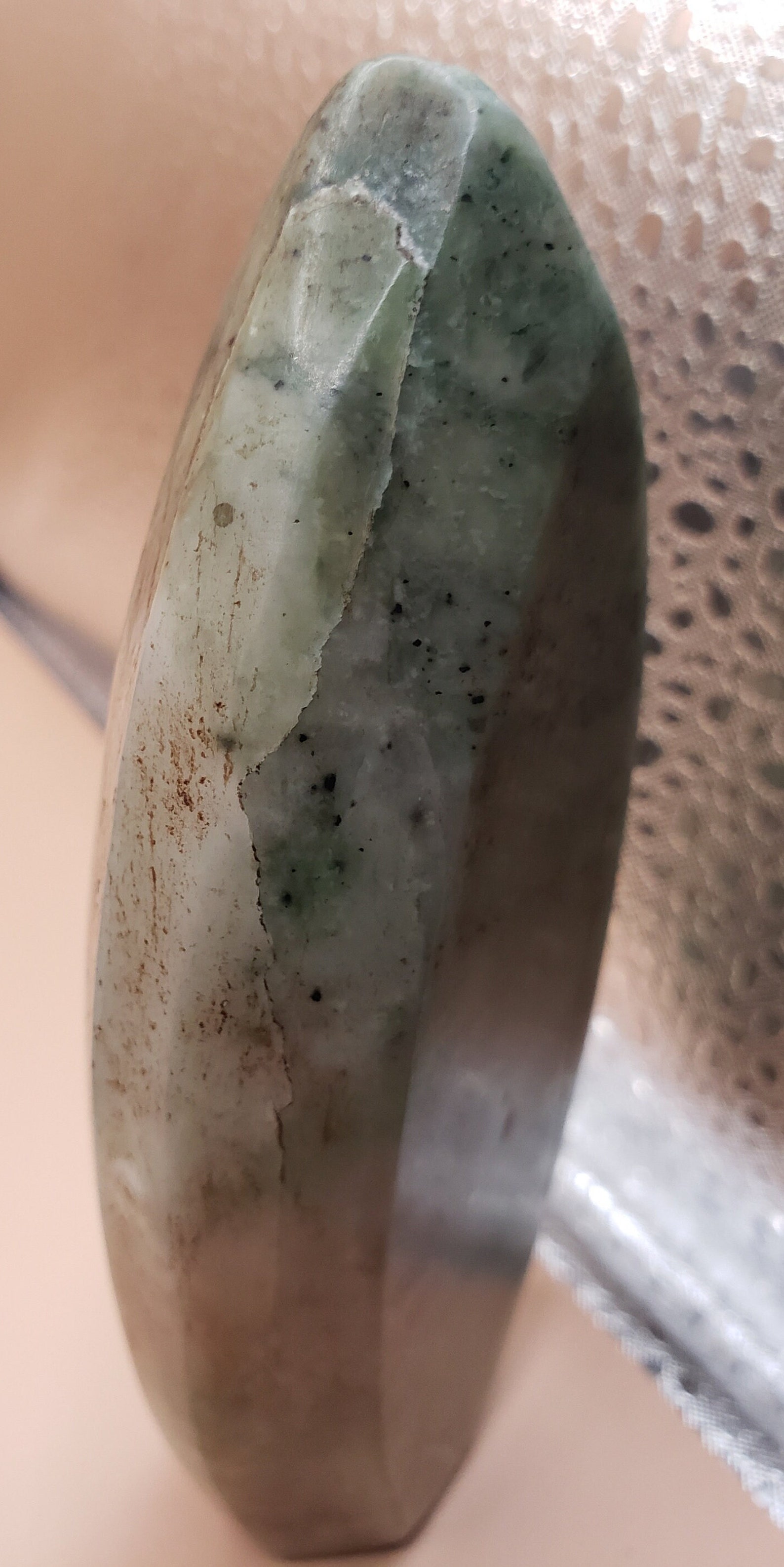 4.41 Tall Green Moonstone Freeform Crystal Home Decoration Feminine ...