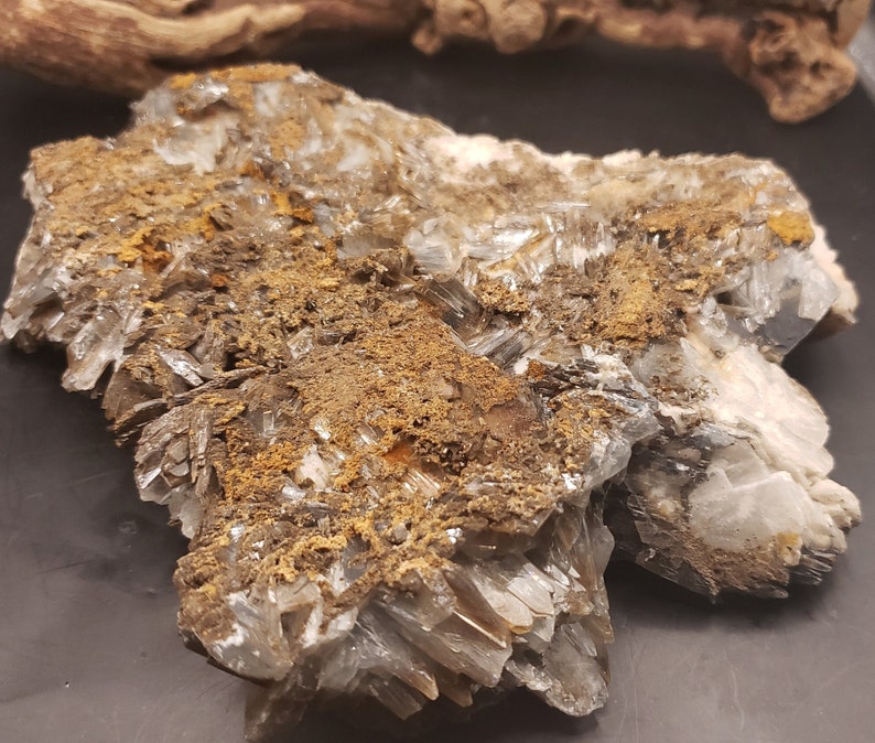 Bladed Barite Cluster With Golden Matrix, High-vibration Collector ...