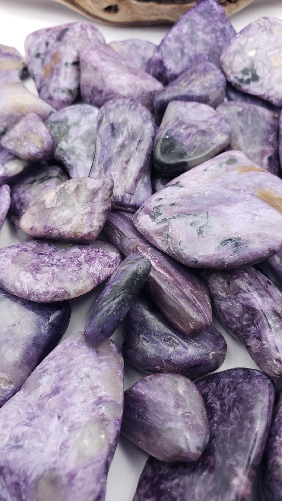 One (1) Tumbled Charoite Crystal Mental Clarity Spiritual Growth ...