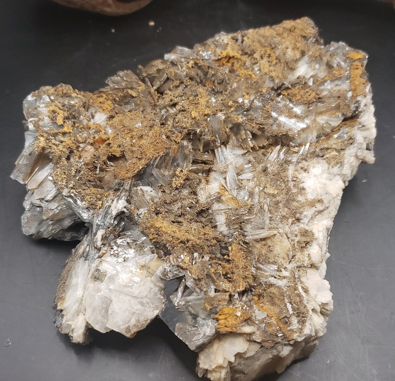 Bladed Barite Cluster With Golden Matrix, High-vibration Collector ...