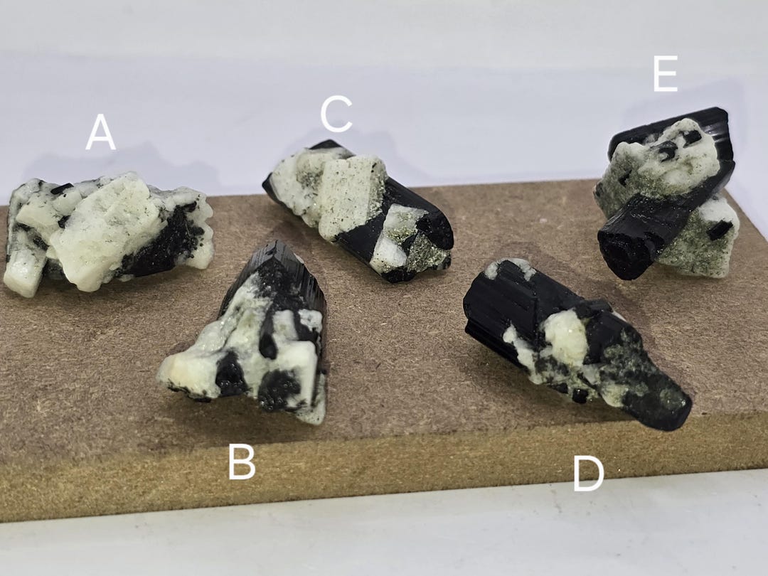 Black Tourmaline Crystals Albite Inclusions Jewelry Making Meditation ...