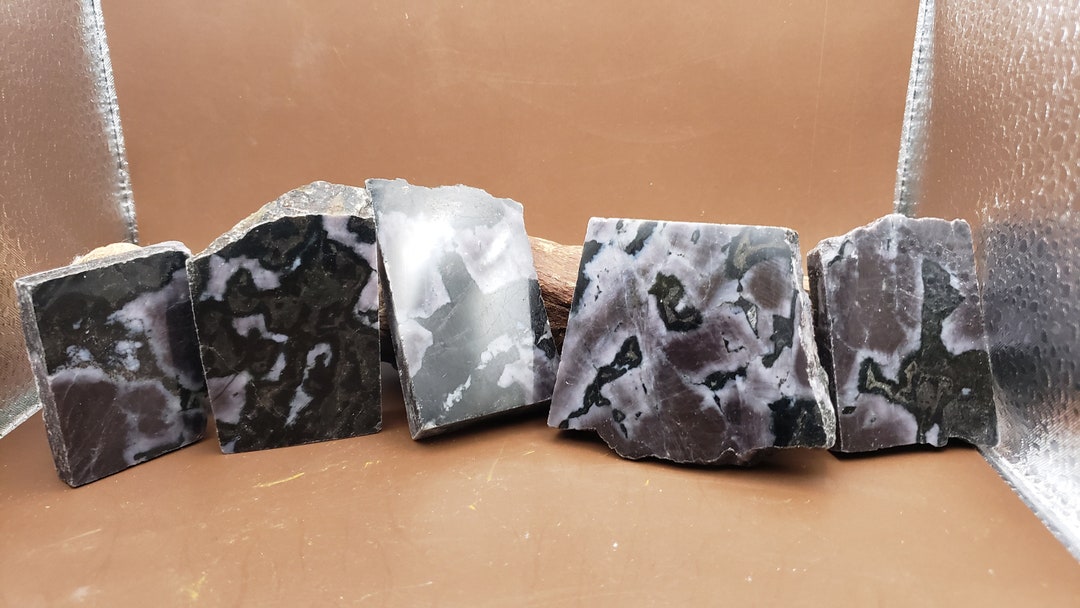 One (1) Indigo Gabbro Slab Emotional Balance Crystal Home Décor Energy ...