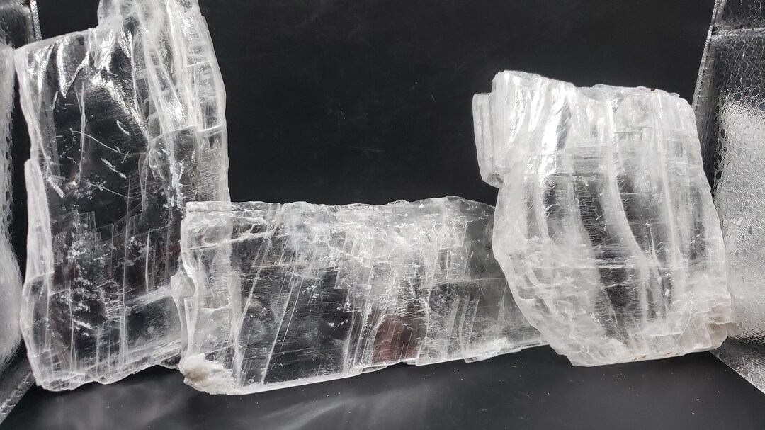 One (1) Grade A Utah Selenite Slab Ancient Crystal Spiritual Home ...