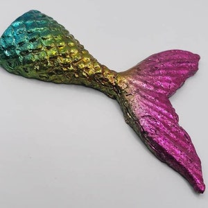 Bismuth Mermaid Tail Crystal - Iridescent Ocean Home Decor - Etsy