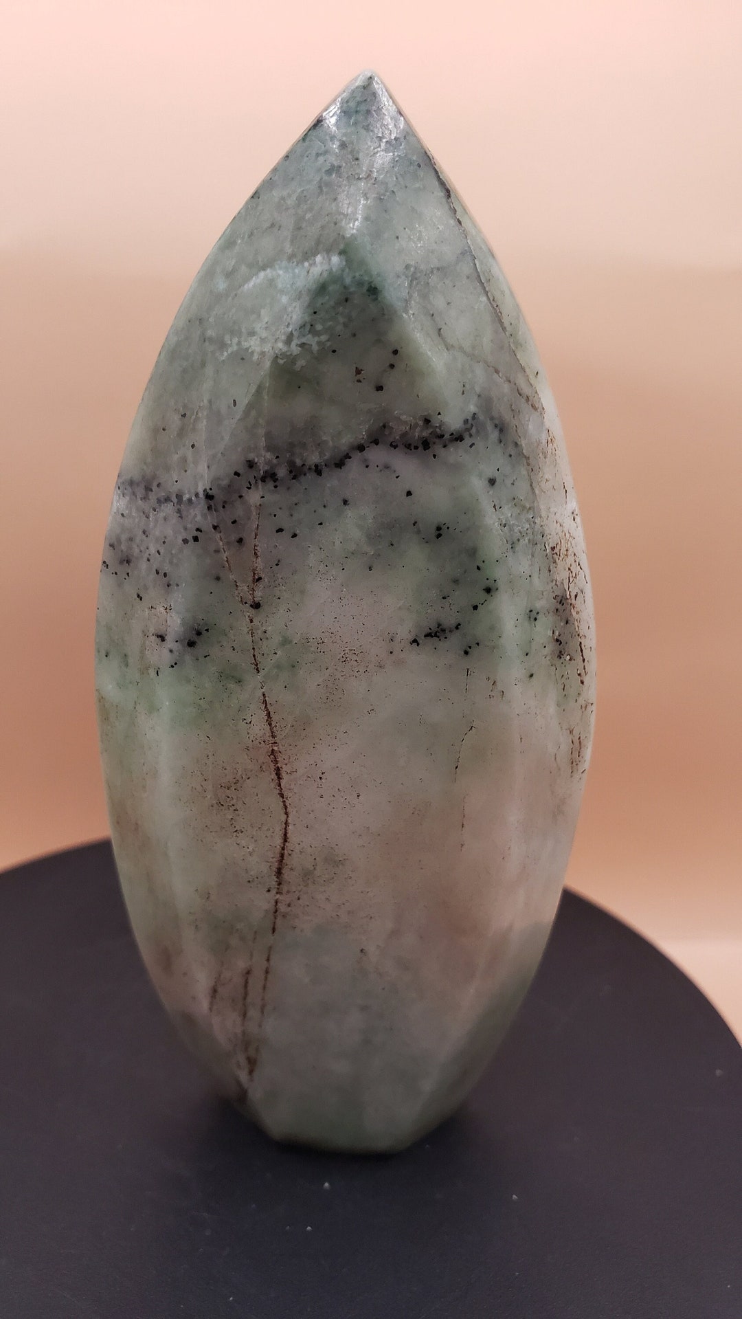 4.41" Tall Green Moonstone Freeform Crystal Home Decoration Feminine ...