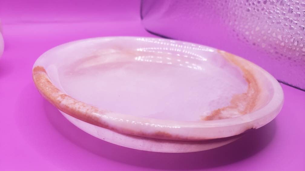 Light Brown Calcite Fruit Tray Set – Hand-carved Crystal Décor - Etsy