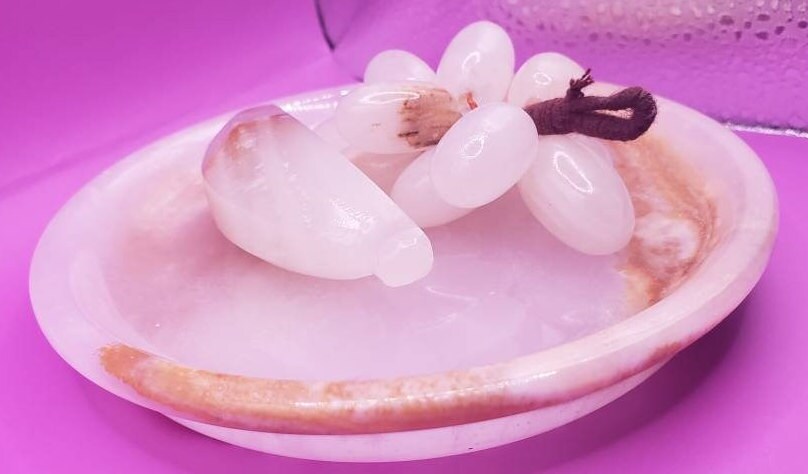 Light Brown Calcite Fruit Tray Set – Hand-carved Crystal Décor - Etsy