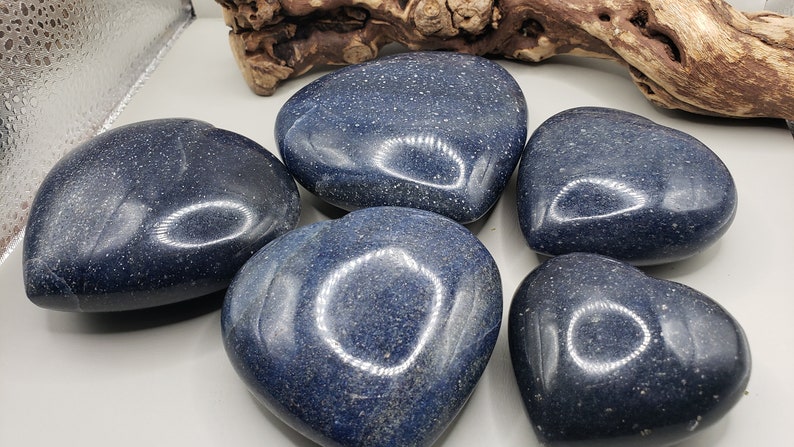 One (1) Lazulite Heart Teacher Girlfriend Gift Palm Stone Thought ...