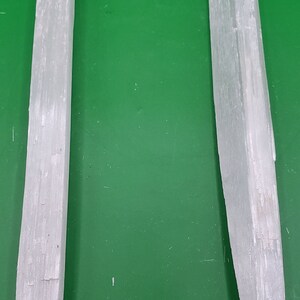 One (1) Raw Selenite Stick White Gypsum Jewelry Making Aura Cleansing ...