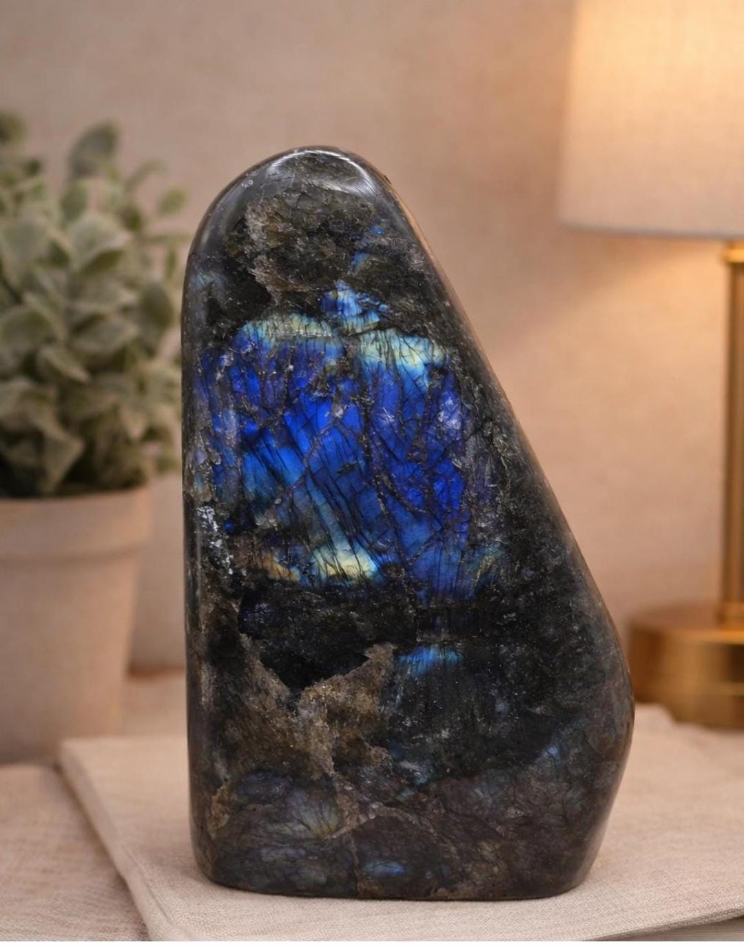 Blue Flash Labradorite Freeform, 780g Shielding Crystal - Etsy